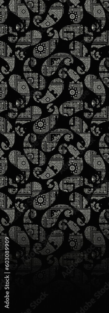 Indian kurti digital background with traditional motif front side Stock ...