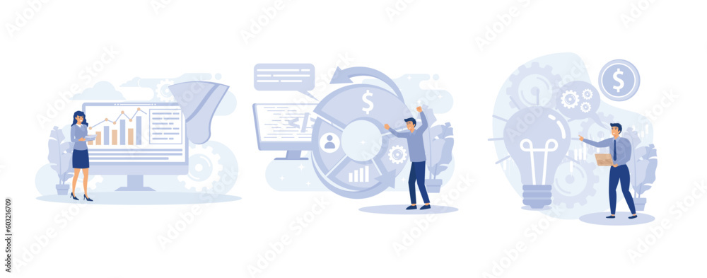 Data analysis concept, usiness intelligence dashboard, balanced ...