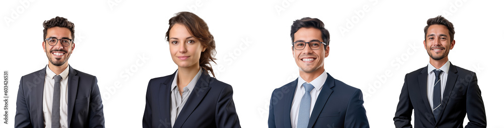 Collage of business team faces of various people for userpic and ...