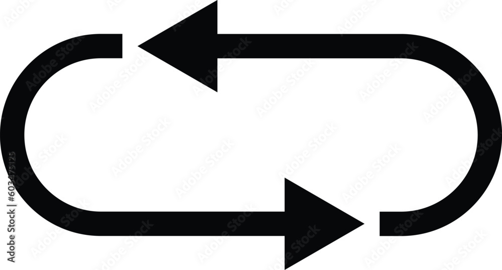 swap icon symbol vector isolated on white background . repeat icon . transfer sign Stock Vector ...