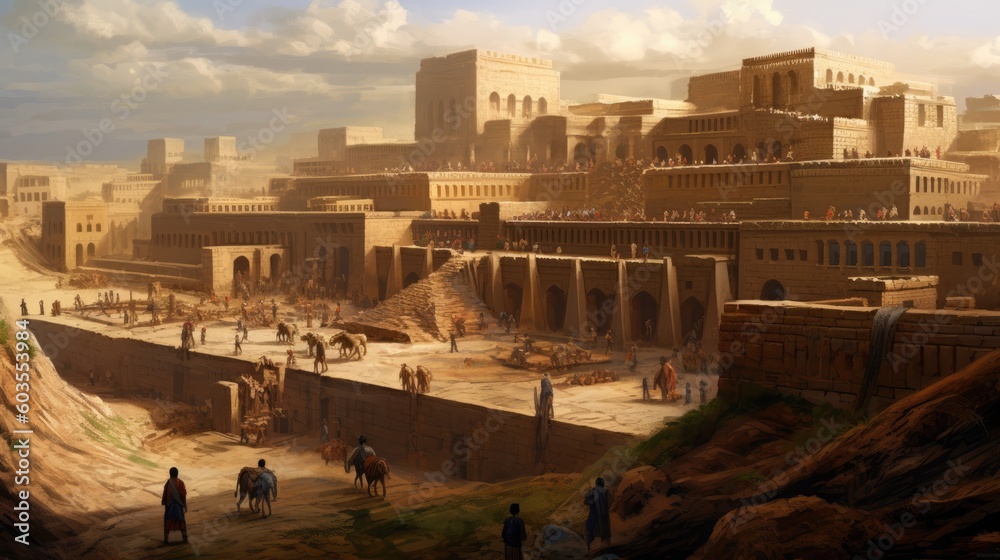 Stock-Illustration „Ancient Mesopotamia, Mesopotamian civilizations ...