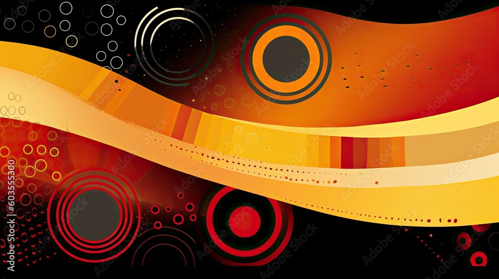 Australia Aboriginal inspired background with dreamtime and songlines ...