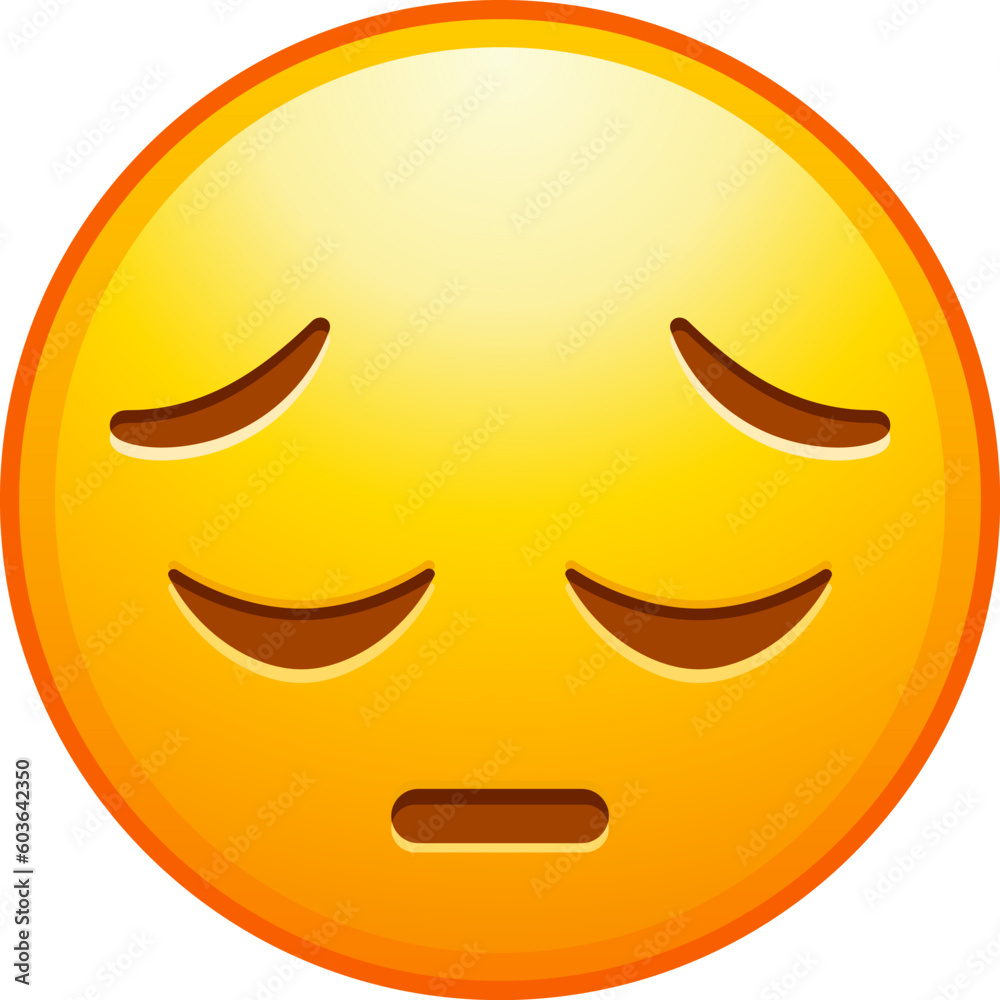 Top quality emoticon. Persevering emoji. Helpless face with scrunched ...