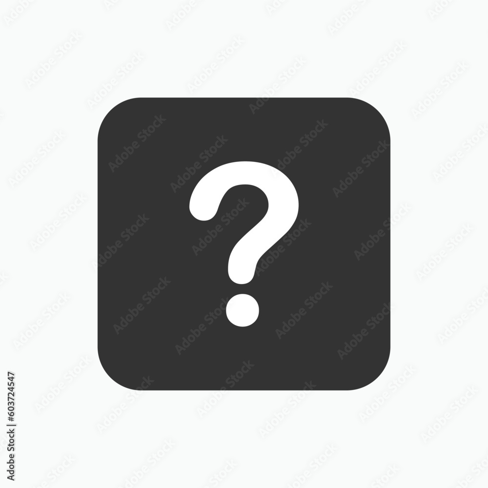 Question Mark Icon. Asking Symbol - Vector Stock Vector | Adobe Stock