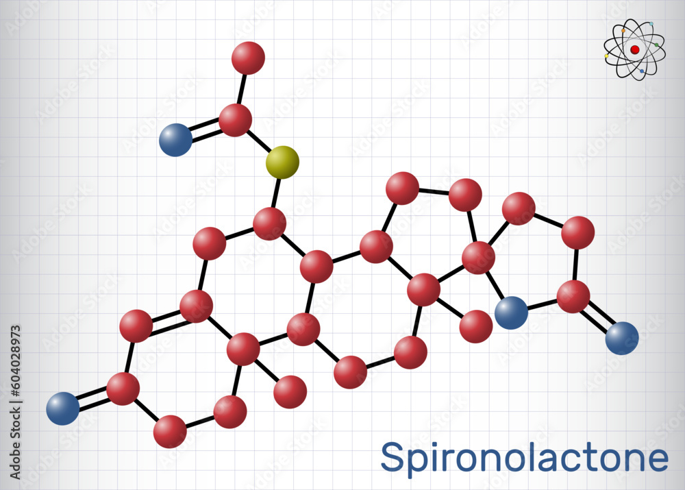 Spironolactone Molecule It Is Aldosterone Receptor Antagonist Used For