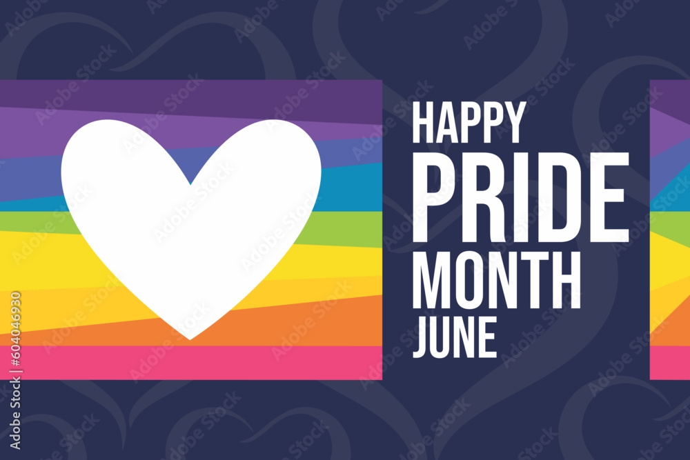 Image vectorielle Stock Pride month poster, posts, banner, LGBTQIA ...