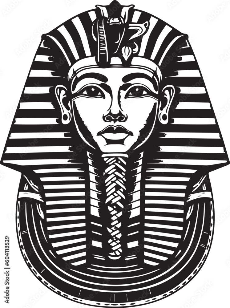 Egyptian king Tutankhamun, Ancient Egyptian mask of the pharaoh ...