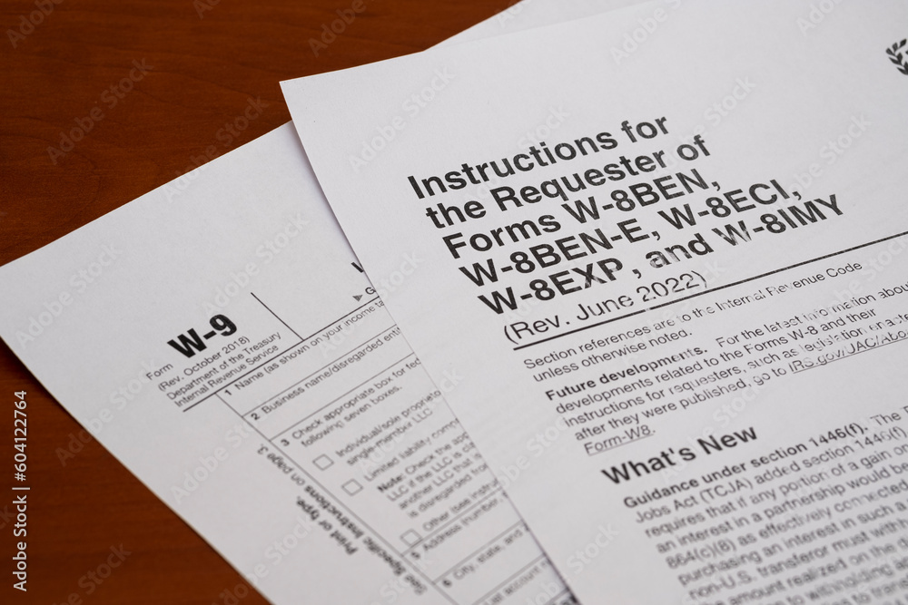 Tax Form W-9 Request for Taxpayer Identification Number and ...