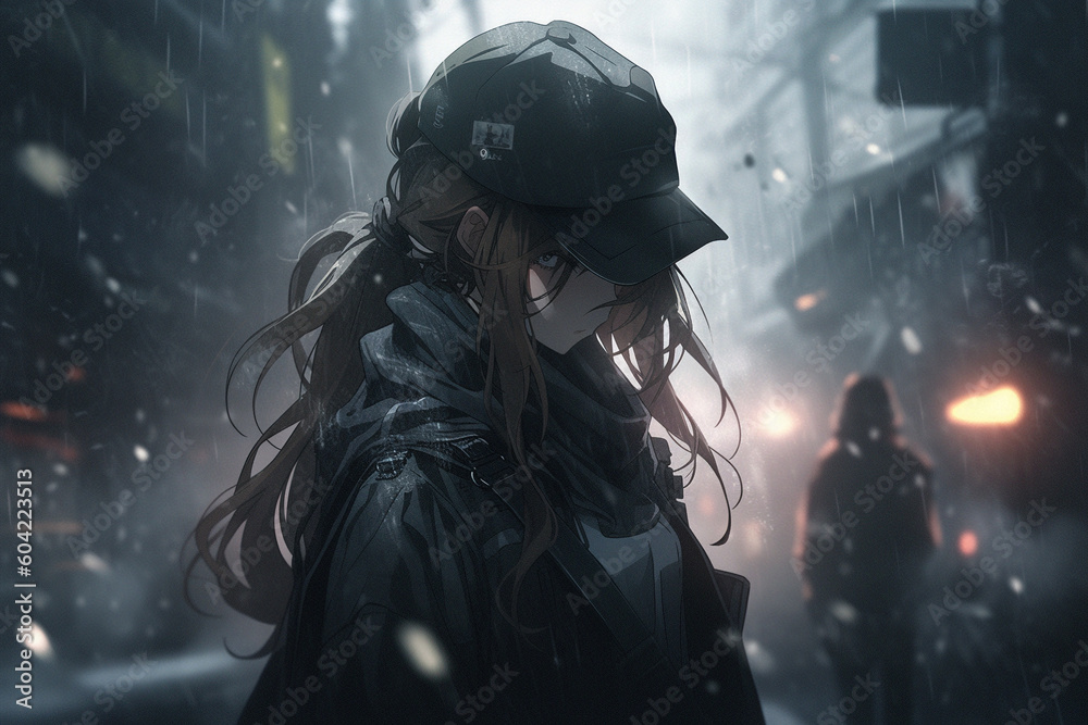 Anime. Anime girl , cyberpunk, steampunk, sci-fi, fantasy. Japanese ...