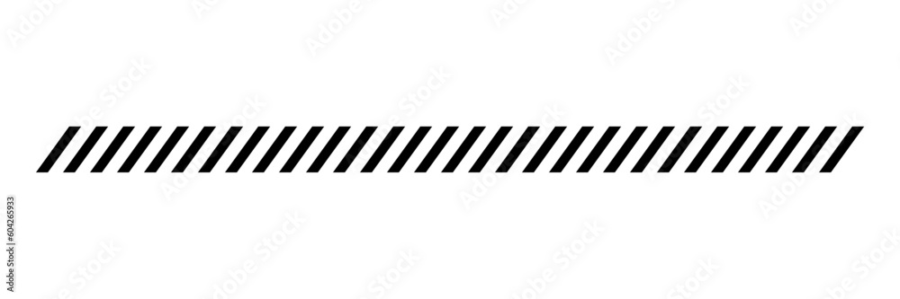 Slash line border. Diagonal parallel lines divider strip. Tilt strip ...