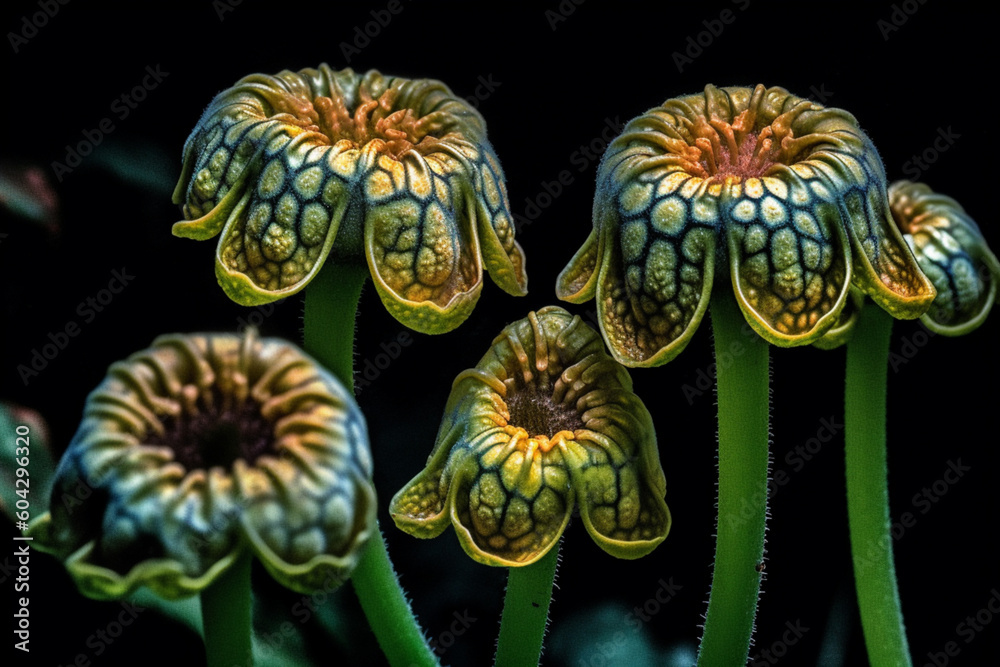 Plants of extraterrestrial civilizations. Flowers from another planet ...
