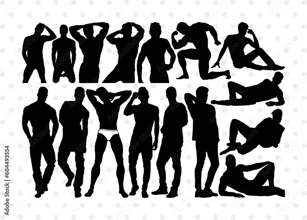 Sexy Man SVG Cut Files | Sexy Man Silhouette | Male Strippers Svg | Hot ...