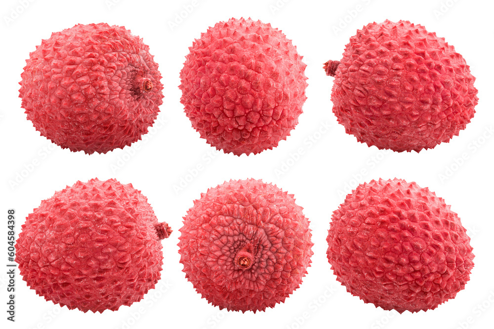 Lychee isolated on white background, full depth of field Stock Photo ...