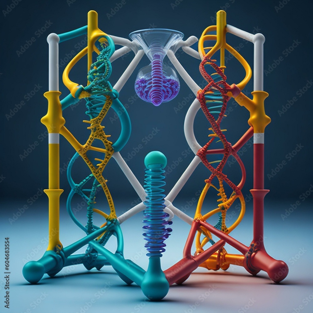 Depicting the intricate structure of DNA at the cellular level ...