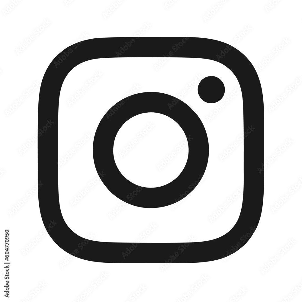 Instagram icon png. vector logo Stock Vector | Adobe Stock