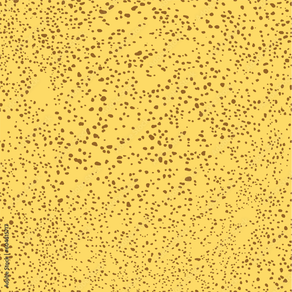 Banana peel, seamless texture. Brown spots on a yellow background, ripe ...