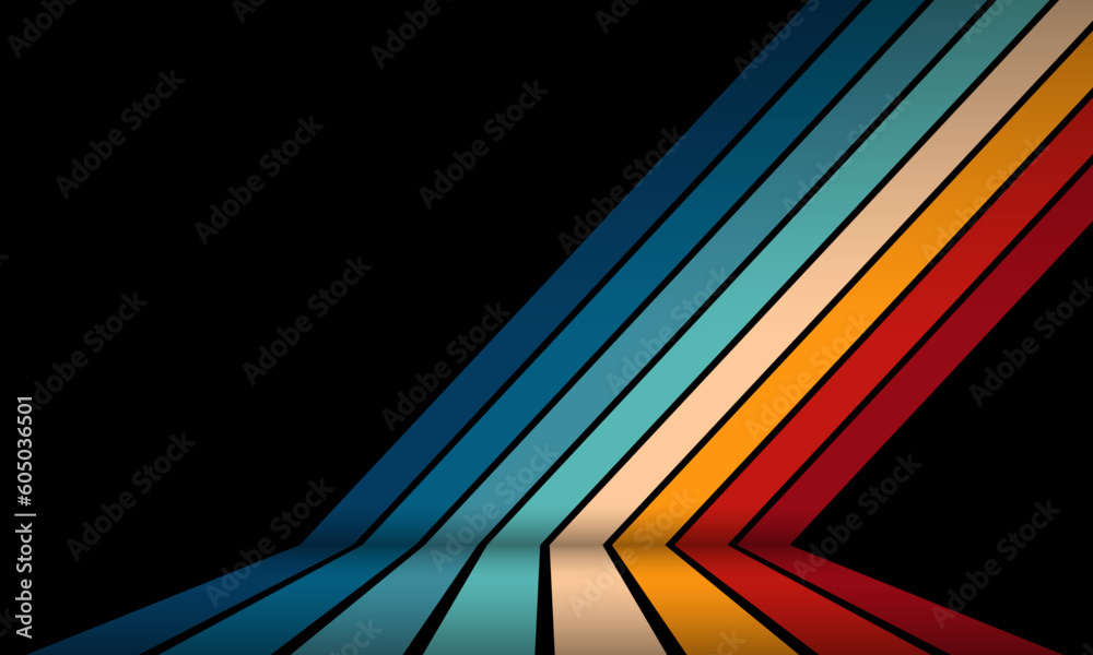 Vintage Striped Backgrounds, Posters, Banner Samples, Retro Colors from ...