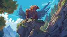 Blue Griffin Free Stock Photo - Public Domain Pictures