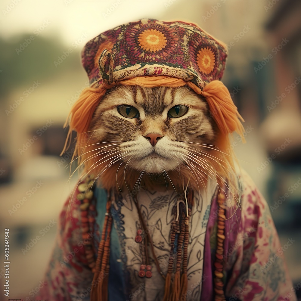 Groovy Chronicles: A Cinematic and Hyperrealistic Glimpse of a Hippy ...