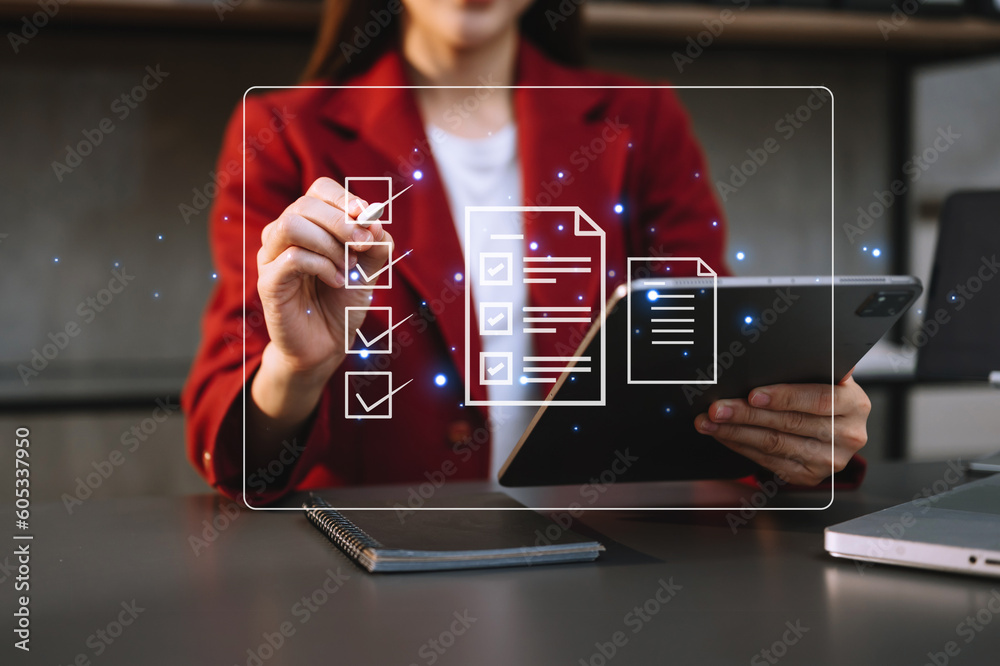 Checklist and filling survey form online. Document management system ...
