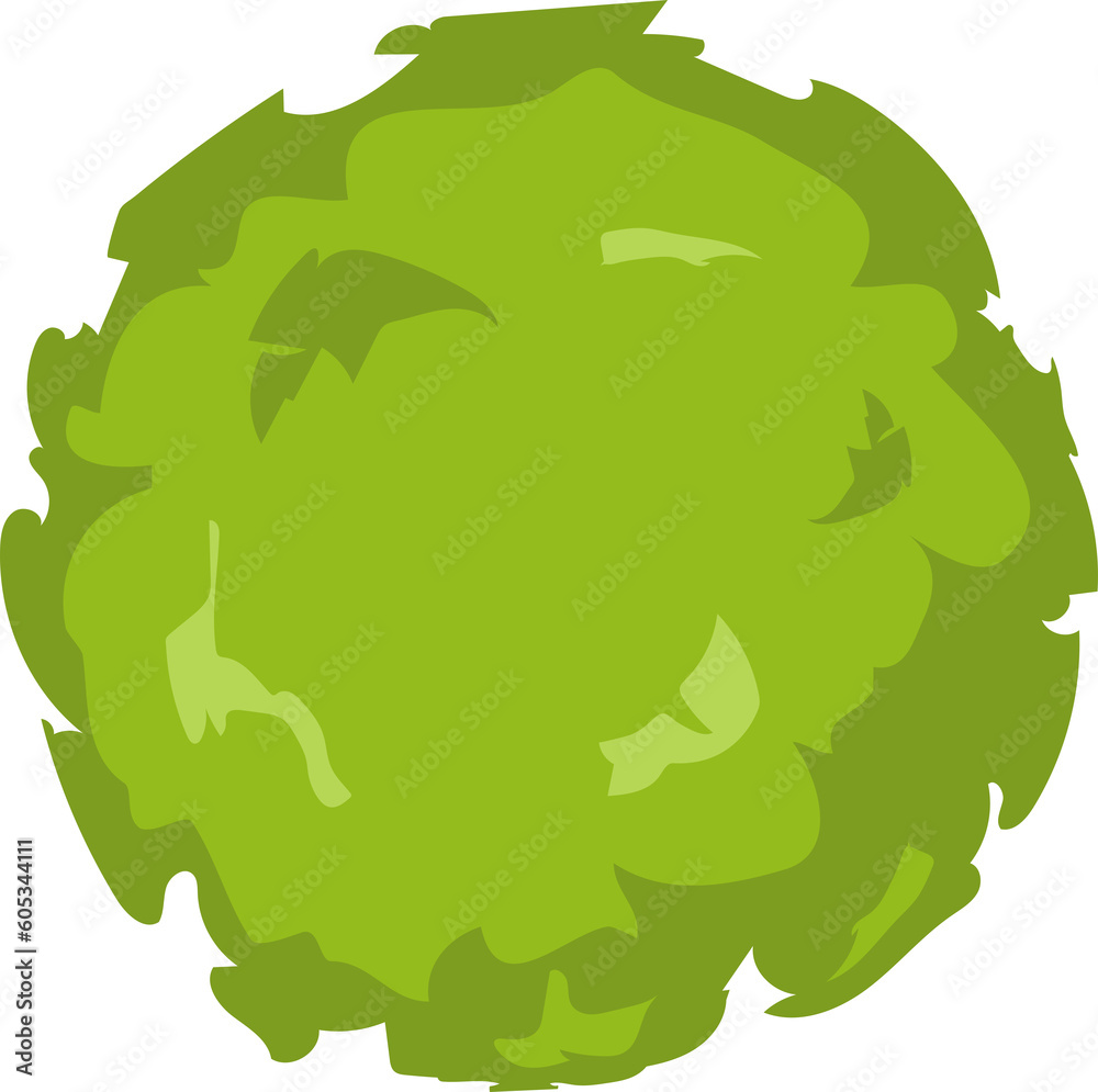 Tree or plant top view for landscape design. Icon colored tree for ...