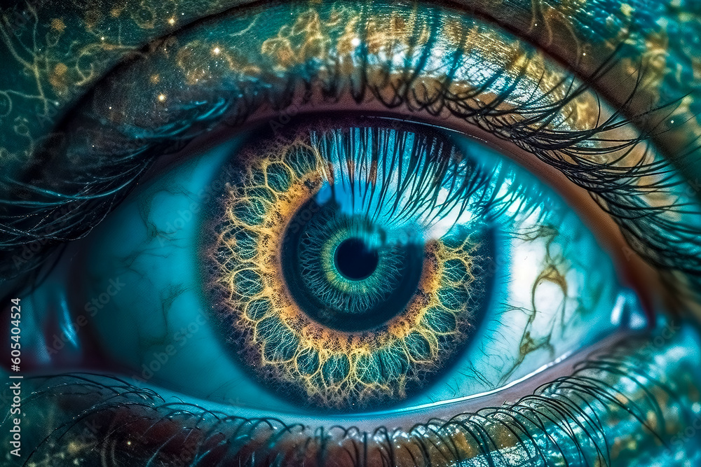 fantasy spiritual magical esoteric eye, intuitive vision, made with ...
