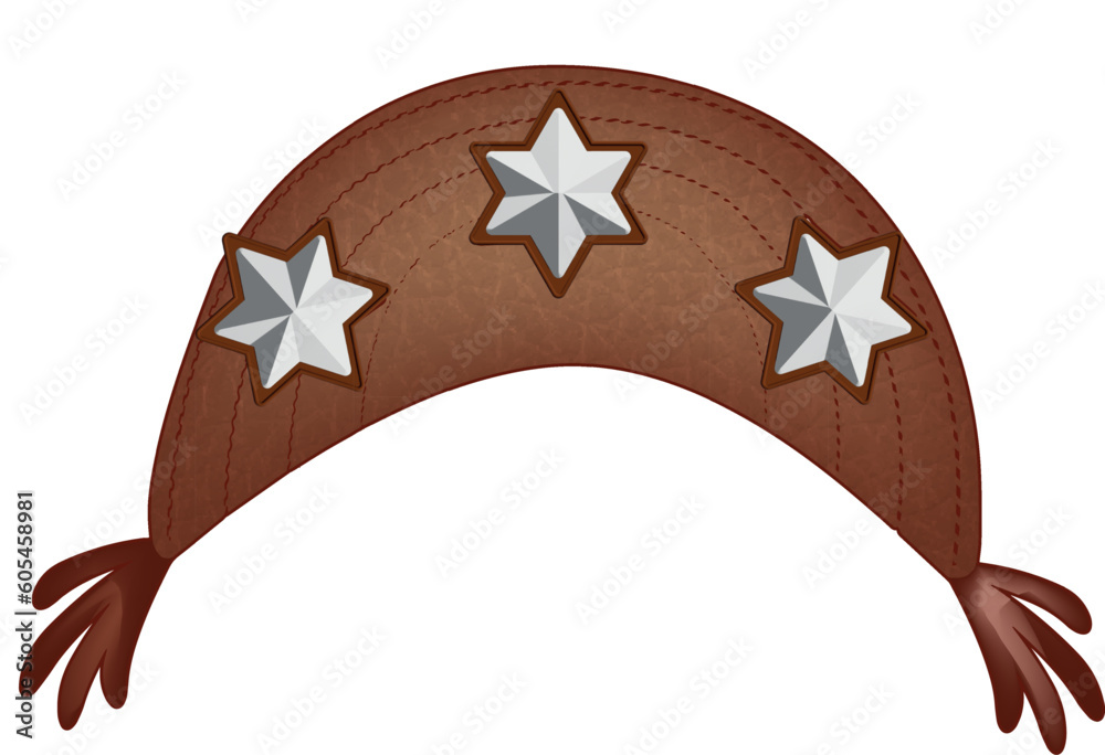 Vetor chapéu de cangaceiro, chapéu de couro, chapéu de cangaceiro ...