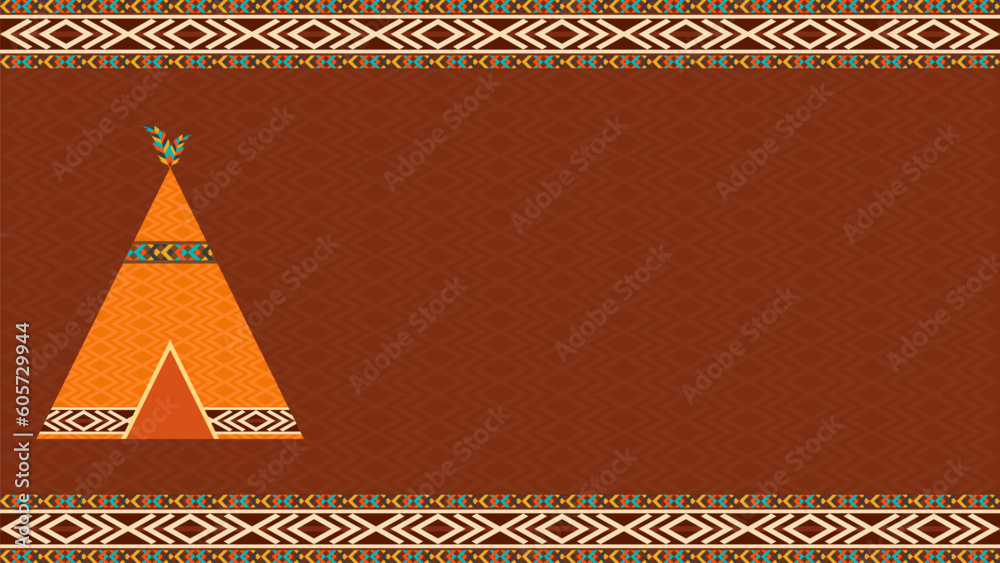 native american day background design Stock Vector | Adobe Stock