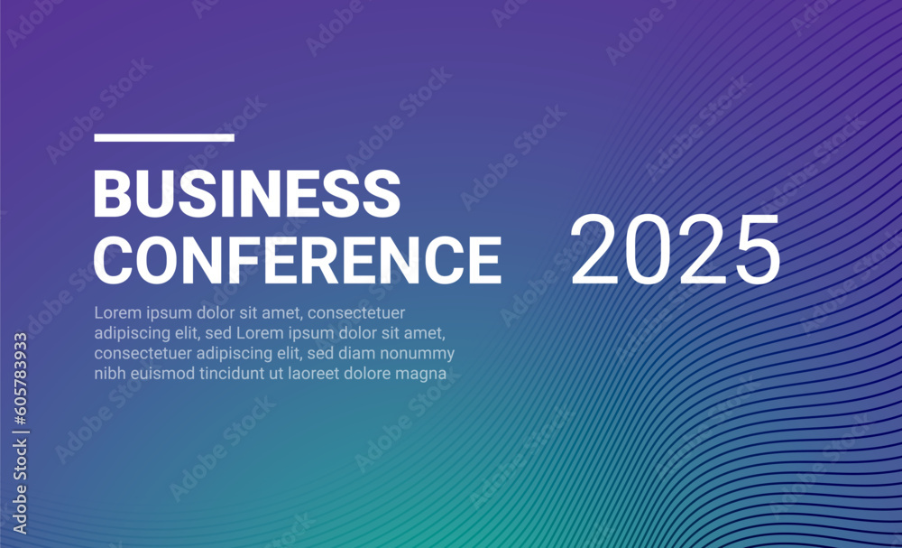Abstract business conference design template science. Flyer poster ...