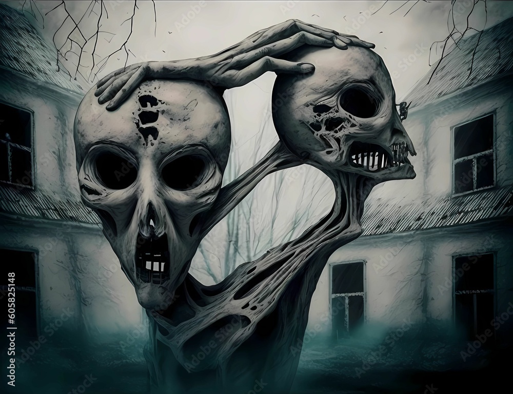 Stock-Illustration „Schizoid Suffering: Captivating AI-Generated Photos ...