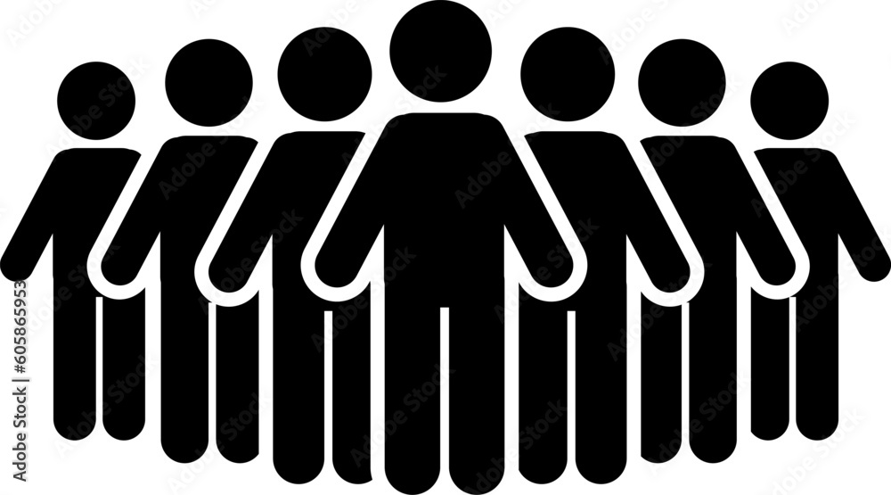 Persons symbol for your infographics. pictogram and stick figure ...