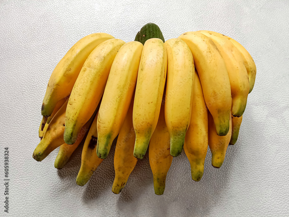 Lady finger bananas (also known as sugar bananas, fig bananas, or date ...