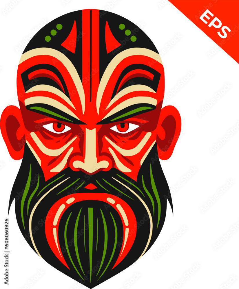 tribal beard