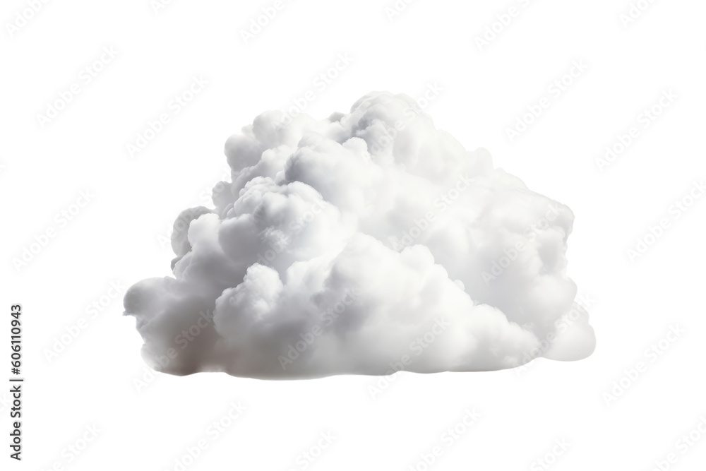 Cloud isolated on transparent background, single white cloud PNG ...