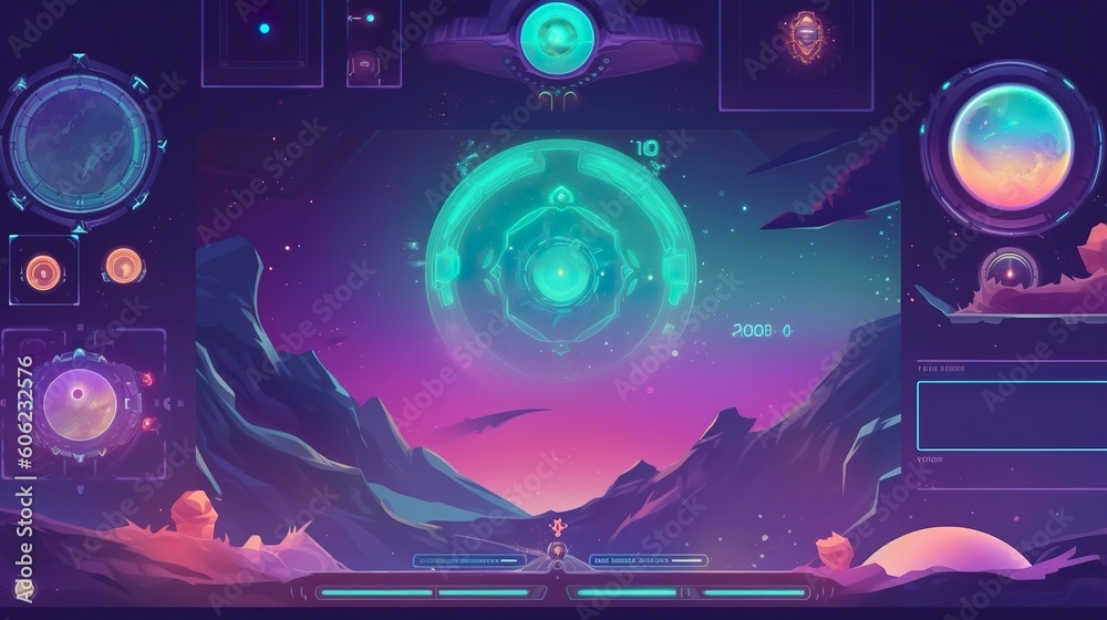 Ilustración de Stock Twitch stream overlay package including facecam ...