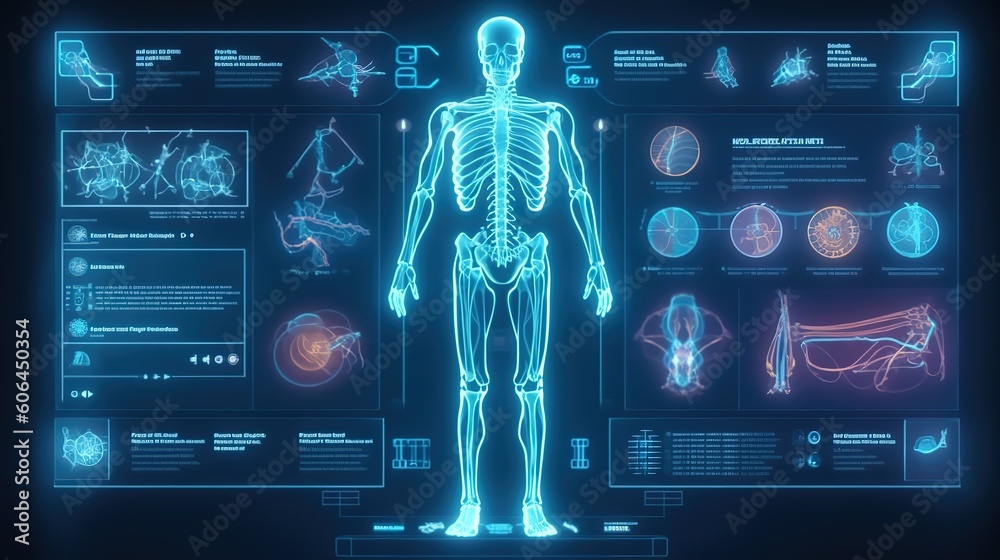 Human body low poly wireframe. Hud,GUI for game background design ...
