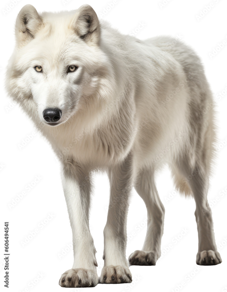 Arctic wolf isolated on a white or transparent background as PNG ...