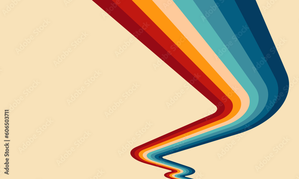 Vintage Striped Backgrounds, Posters, Banner Samples, Retro Colors from ...