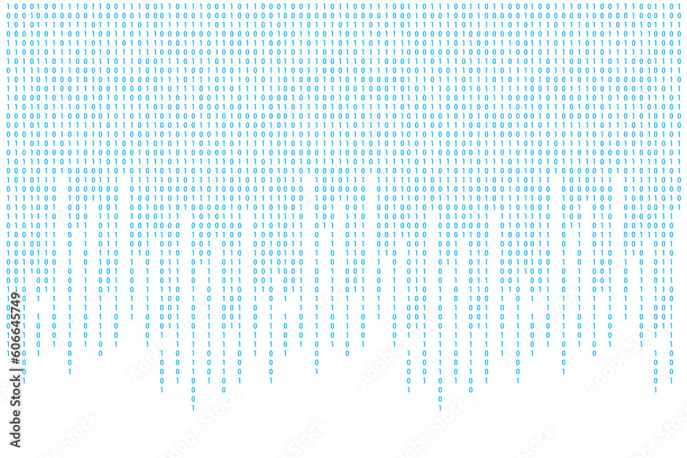 Ilustración de Stock Digital png illustration of blue binary coding on ...