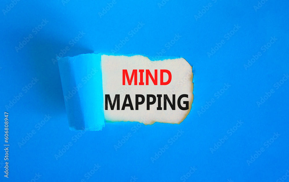 Mind mapping symbol. Concept words Mind mapping on beautiful white ...