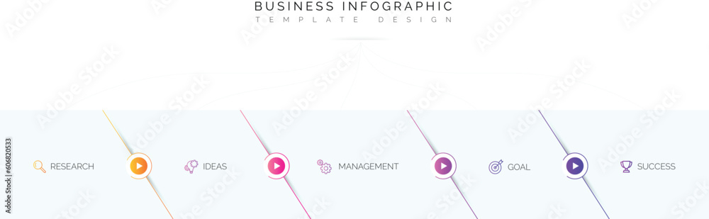 infographic business design template vector for infographic timeline ...
