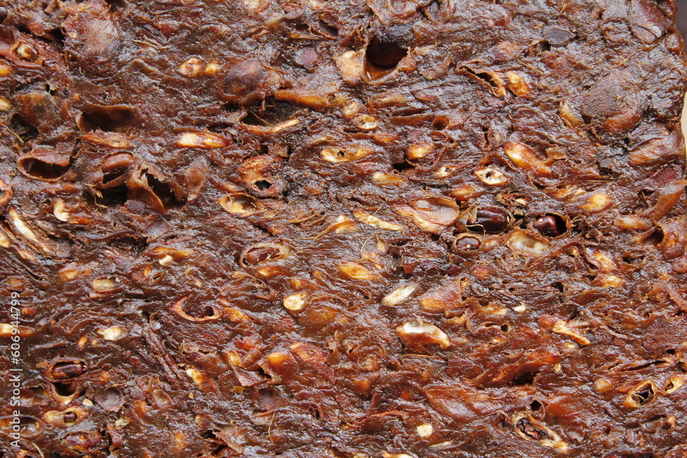 Tamarindus indica which has been processed into ingredients. showing ...