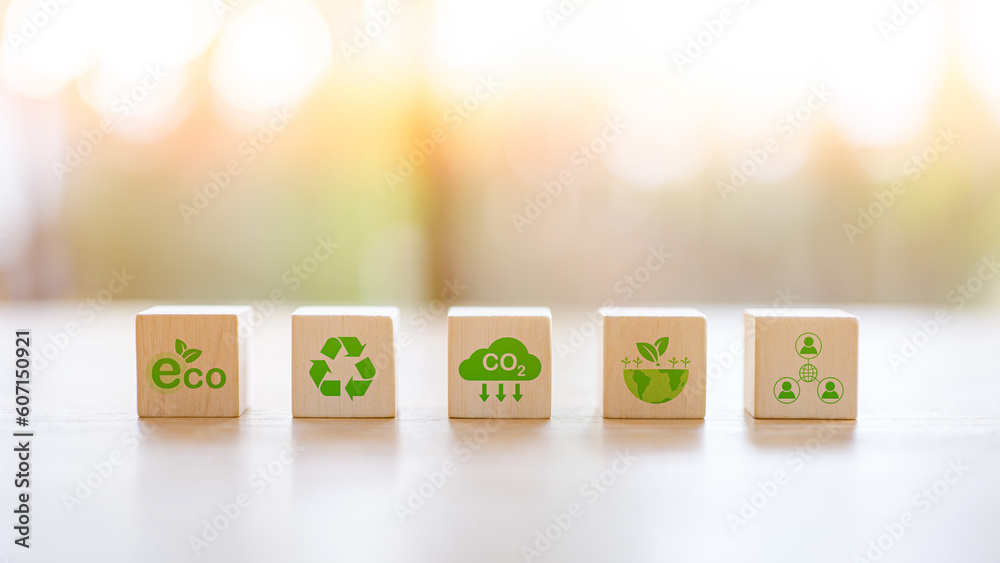 Reduce CO2 emission. Carbon neutral and net zero concept natural ...