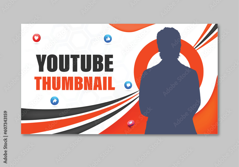 YouTube thumbnail templates Stock Vector | Adobe Stock