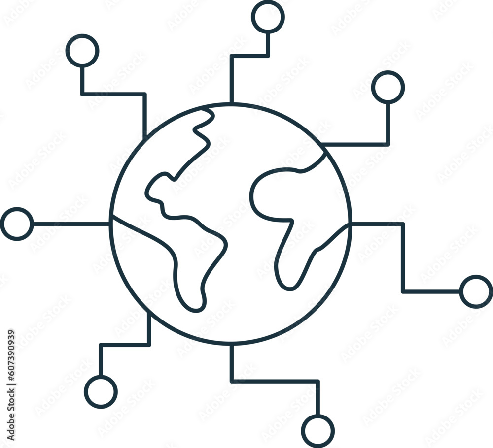 Digitalization Icon Monochrome Simple Sign From Digitalization Collection Digitalization Icon