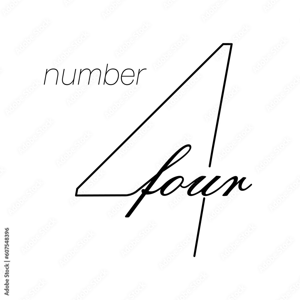 Black and white diagonal logo template number four, vector ...