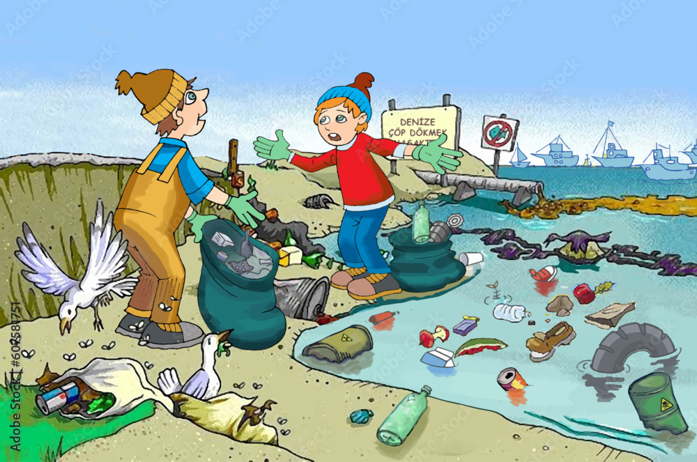 Kids Cleaning The Environment