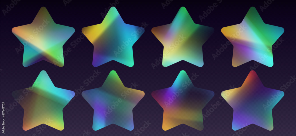 Crystal refraction stickers, leak flare, rainbow sunlight effect ...