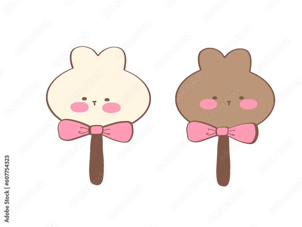 Rabbit Ice cream cone drawing, Hand drawn cartoon ,cute cartoon,vector ...