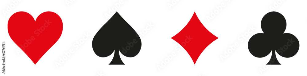 Suit deck of playing cards on white background. Vector illustration ...